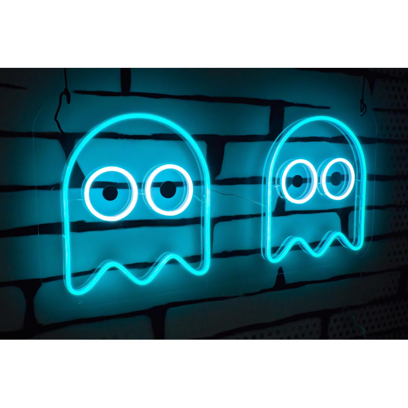 Led neon signs. Neon lights "Pacman Ghost"