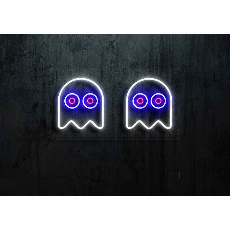 Led neon signs. Neon lights "Pacman Ghost"